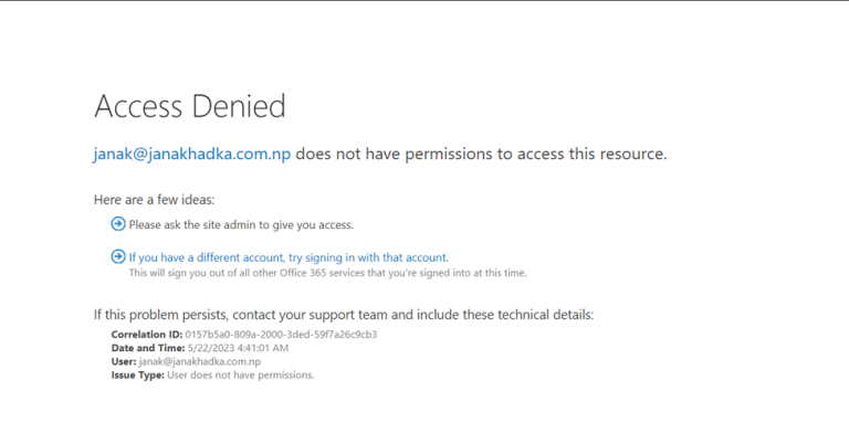 Get, Grant and Revoke access to another user’s OneDrive – JANAK KHADKA